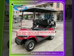 Carrinho de golfe elétrico de 4 rodas AC Motor Tour de carro elétrico para aluguer de carros turísticos