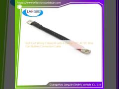 Golf Cart Wiring Cables Kit with 4 Gauge 7 PC AC DC Wire Cart Battery Connection Cable