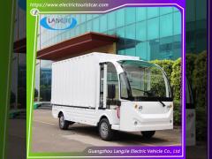 2人乗り貨物車 72V 7.5KW AC モーター 電動荷物車 工場駐車場用貨物箱