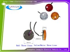 Luce rotonda 8cm LED 12V Luce freno Marshell Parti auto elettriche per turismo e pattuglia