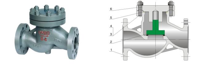Lifting Check Valve Drawing