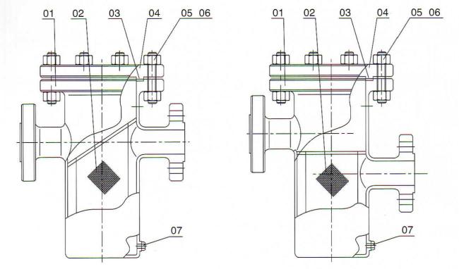 Simplex Basket Strainer Drawing