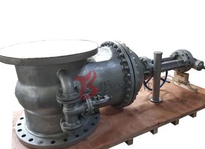 중국 DN800 주철강 게이트 밸브 WCB PN25 13CR 손질 우회 벨브 Z540를 가진 32 인치 일어나는 줄기 판매용