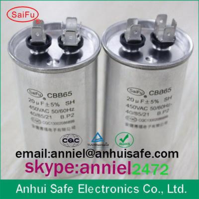 China manufacturer CBB65 oil filled ac motor capacitors for sale
