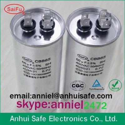 China air compressor capacitor CBB65 Aluminium case voltage 450VAC 480VAC 500VAC 550VAC high quality for sale