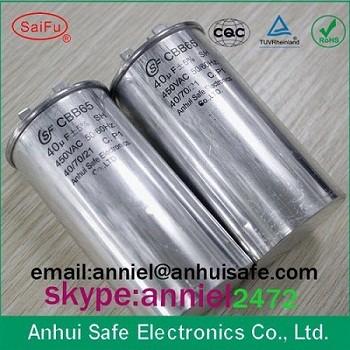China supply motor capacitor CBB65 best price 30uf 450VAC AC capacitor factory manufacturer for sale