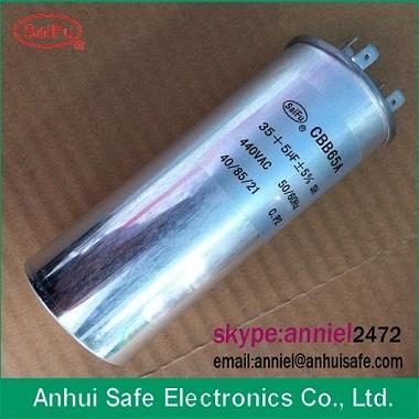 China Safety CapacitorAluminum 40 MFD X 370 Volts Round Capacity Capacitor 100uF 450V for sale