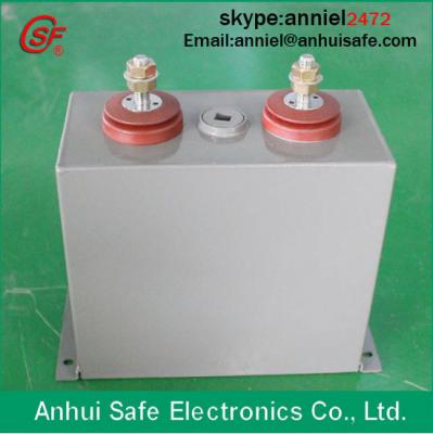 China DC capacitor facotory manufacturer oil type polypropylene film capacitor industry inverter 100uf 1000uf 1500uf 2000uf for sale
