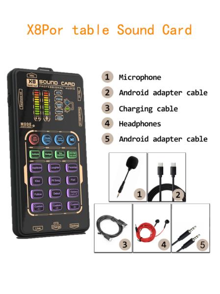Quality X8 pro Live sound card for sale