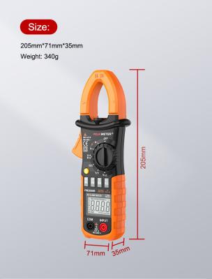 Cina L'amperometro automatico e manuale MAX MIN di AFFLUSSO del tester T-RMS del morsetto di Digital della gamma stima la misura in vendita