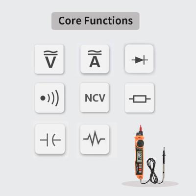 China Auto Range Pen Style Digital Multimeter With Non - Contact Voltage Tester for sale