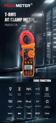 중국 자동 범위 1000A AC 전류 측정 디지털 AC 클램프 미터 NCV 및 Ture RMS 판매용