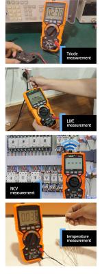 Cina Massimetro digitale a portata manuale e automatica 1000V voltmetro AC DC multimetro digitale MAX e MIN misurazione NCV funzione in vendita