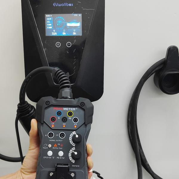 PM701 Series EVSE Adapter Advanced Charging Station Tester with  PE Pre-Testing and IP54 For All Charging Stations