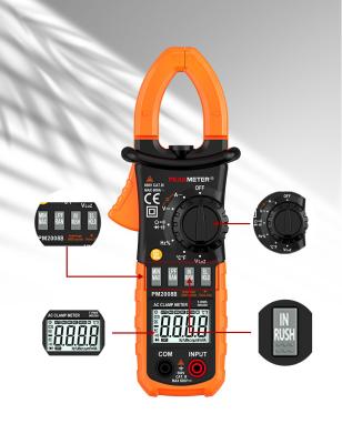 China Auto and Manual Range Digital Clamp Meter T-RMS INRUSH Current meter MAX MIN values measurement for sale
