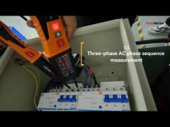 hand - held digital multimeter with auto range and true virtual value ac dc voltage current