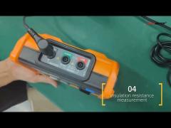 black digital insulation resistance tester analogue and digital multimete measurement