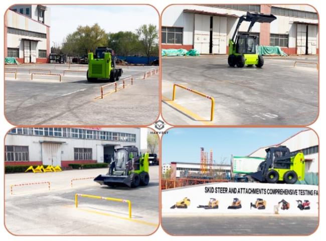 Yanmar Engine Wheel Skid Steer Loader with 1050kg Rated Load and Versatile Attachments 8