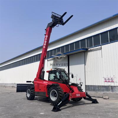 China 4x4 5 Ton Telehandler of 10m Lifting with Tier 2 Cummins Engine for sale
