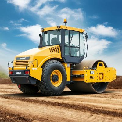 China Rolo de estrada pneumático de direção hidráulico 17.5km/H  de 20 toneladas XP203 86KW à venda