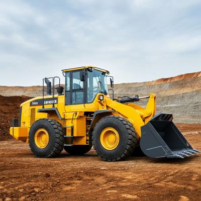 China Electro-hidráulico 14 toneladas balde 7m3 carregador de rodas dianteiras Lw1400KN à venda
