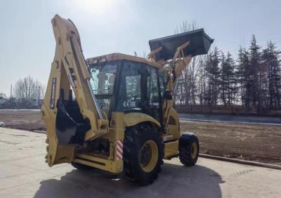 China SAM388 Backhoe Loader with 1m3 bucket & 0.3m3 backhoe bucket in Kazakhstan for sale
