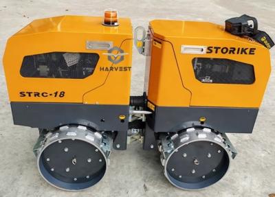 中国 1.8トン リモコン式両ドラム羊足ローラー STRC18 アンゴラで販売 販売のため