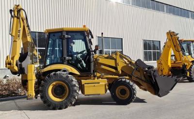 China 2.5 Ton Backhoe Loader With 1m3 Loader Bucket & 0.3m3 Backhoe Bucket, YUCHAI 75kw Engine for sale