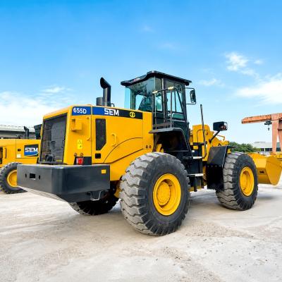 China 5 Ton SEM 655D Wheel Loader Front End Loader CAT Loader 950 966 Popular in Liberia for sale