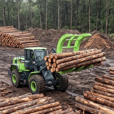 China 5.5 Ton Battery Powered Electric Wheel Loader Xc958-EV with Wood Grapple, Forestry Timber Transport Log Handling for Sale in Ho Chi Minh Vietnam for sale