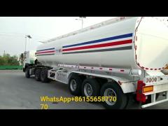 3 Hoofd van de Aanhangwagenfuwa Axle With SINOTRUK van de as5000l 40CBM Stookolie het Semi