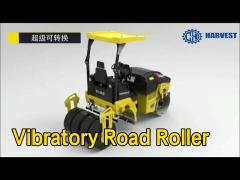 Hydraulic Steering Vibratory Road Roller Pneumatic 86KW 20 Ton Safety