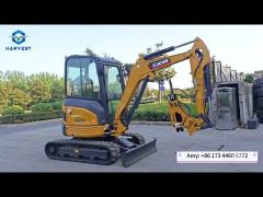 XCMG XE27U Kubota Motor 15.6kw / 2400RPM 3 Ton Mini Crawler Graafmachine
