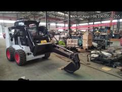 700kg Skid Steer Loader JC45 36.7Kw met Backhoe Arm Verkoop in Saoedi-Arabië