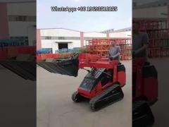 350 κιλά Μίνι φορτωτής τροχιάς με τροχιά LY850 κινητήρας Kubota με Mulcher