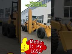 125kw Motor Grader PY165C 3660mm Blade met Cummins motor Verkoop naar Zambia