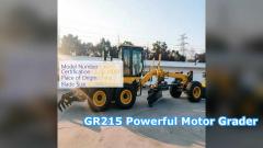 GR215 Motor Grader Powerful Road Construction Equipment
