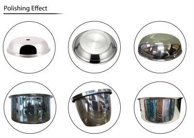 China automatic CNC Metal Cookware Sanding machine polisher for aluminum Stainless Steel Pans Polishing making machine for sale