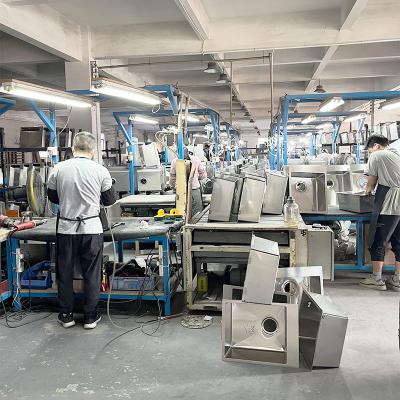 중국 유니버설 201/304 스테인레스 스틸 주방 수동 싱크 제조 라인 판매용