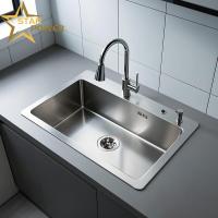 China Stainless Steel Hand-Made Sink Kitchen Commercial Dual UseIcrease Wire Drawing for sale