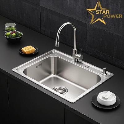 중국 주방 세트 스테인리스 스틸 손 싱크 싱글 및 더블 슬롯 사용자 정의 판매용