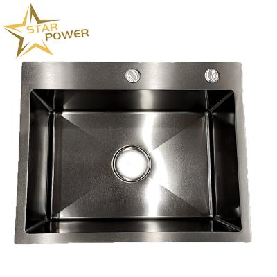 China 304 Stainless Steel Specially For Washing Basin Hand Large Single Trough Thick Rust Prevention Integrated Kitchen Sink for sale