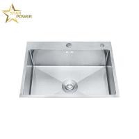 China Food Grade 304 Stainless Steel (18/8) Hand-Made Kitchen Sink Customizable Size Shape And Function For Kitchen Space | Custom Steel Gauge Available | Custom Basin Depth Available for sale