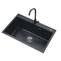China Stainless Steel Kitchen Hand Sink Large Single Sink Customized for sale