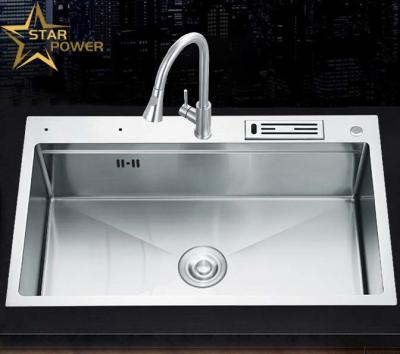 중국 손으로 만든 수동 싱크 싱글 탱크 크기 맞춤형 고품질 판매용