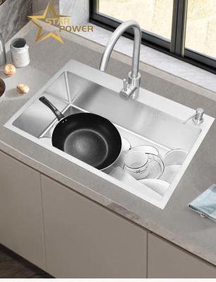 중국 손으로 만든 수동 싱크 싱글 탱크 크기 맞춤형 고품질 판매용