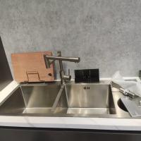 China Undermount & Top Mount Compatible Adjustable Speed Stainless Steel Kitchen Sink with Rack | Custom Steel Gauge Available | Custom Basin Depth Available | Rust Proof & Corrosion Resistant for sale