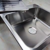 China Undermount & Top Mount Compatible Food Grade 304 Stainless Steel (18/8) Stretched Kitchen Sink Set Customizable Size | Custom Steel Gauge Available | Custom Basin Depth Available | Rust Proof & Corrosion Resistant for sale