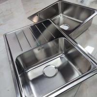 China Undermount & Top Mount Compatible Food Grade 304 Stainless Steel (18/8) Stretched Kitchen Sink Set Customizable Size | Custom Steel Gauge Available | Custom Basin Depth Available | Rust Proof & Corrosion Resistant for sale