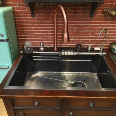 China Stainless Steel Double-Bowl Kitchen Sink 11kg Capacity for sale